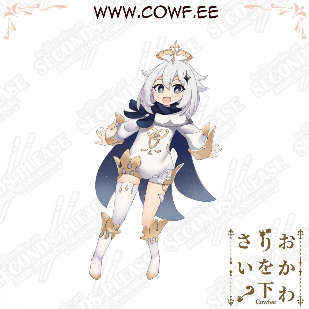 Paimon Kiss-Cut (Limited) – Cowfee Art